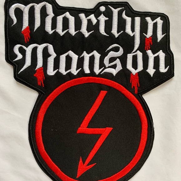 Marilyn Manson | Accessories | Large Marilyn Manson Patch | Poshmark